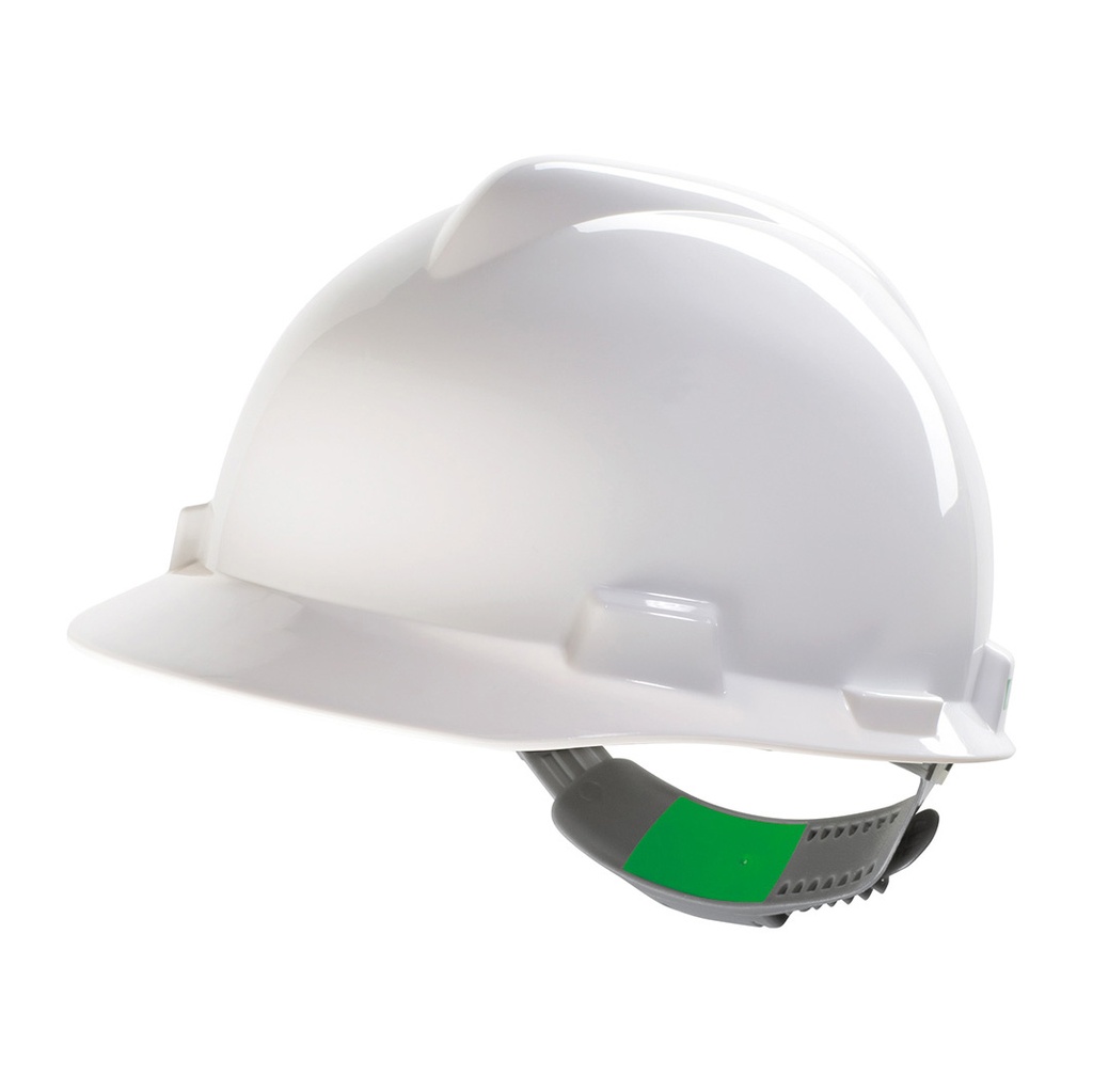 MSA V-GUARD SAFETY HELMET WHITE-MSAGV111W | Eurox – Workwear PPE. and ...